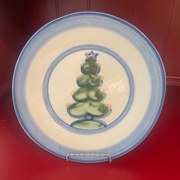 M.A. Hadley | Holiday | Ma Hadley Pottery Christmas Tree Plate 9 Dinner ...